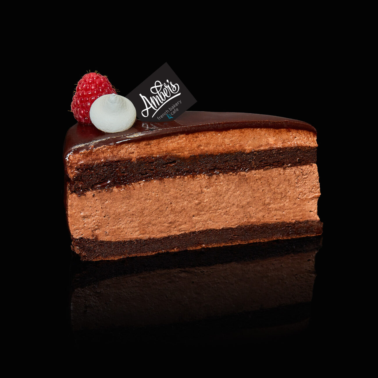 Opera szelet torta (kávés) (16 szelet) – Amber's Bakery & Cafe